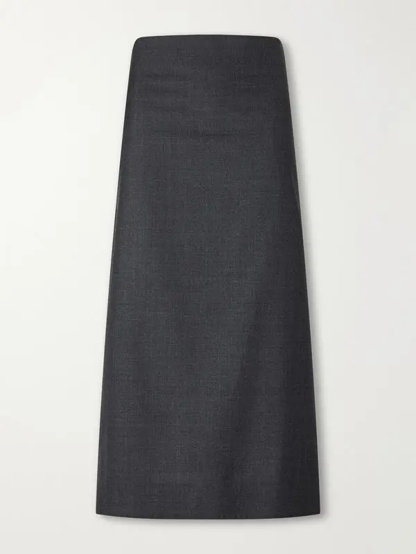 Calvin Klein Eulalia Wool-woven Midi Skirt