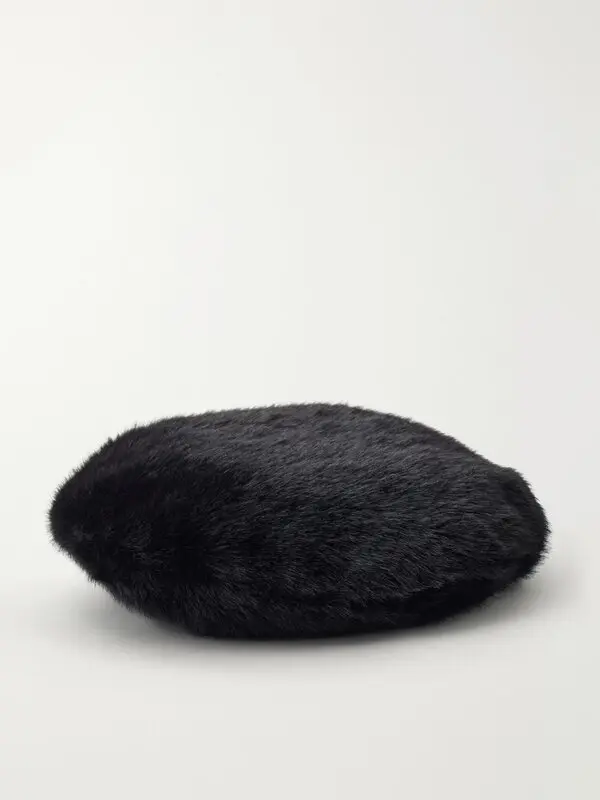 ROGER VIVIER Crystal-embellished Plush Beret