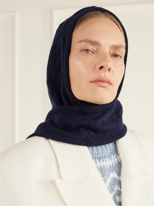 Polo Ralph Lauren Cable-knit Wool And Cashmere-blend Snood