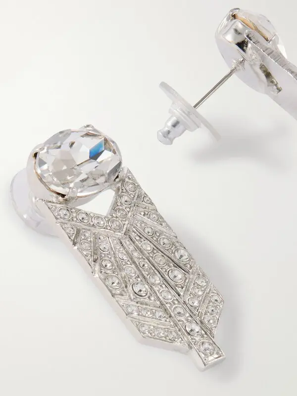 JENNIFER BEHR Carmine Crystal-embellished -tone Earrings