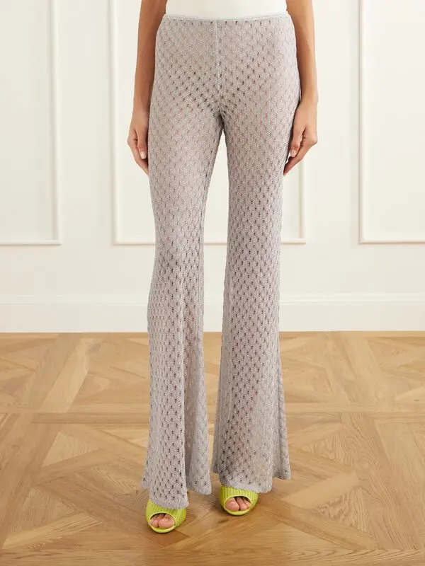 Missoni Crochet-knit Flared Pants
