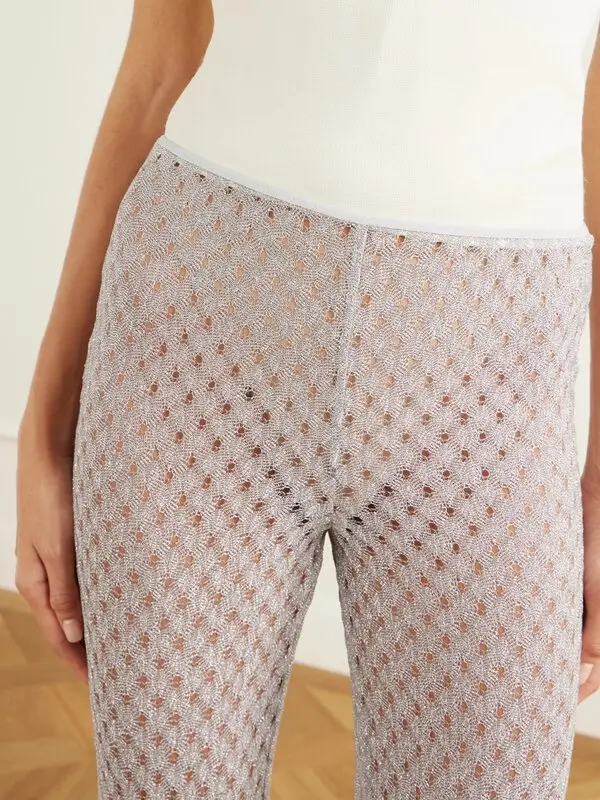 Missoni Crochet-knit Flared Pants