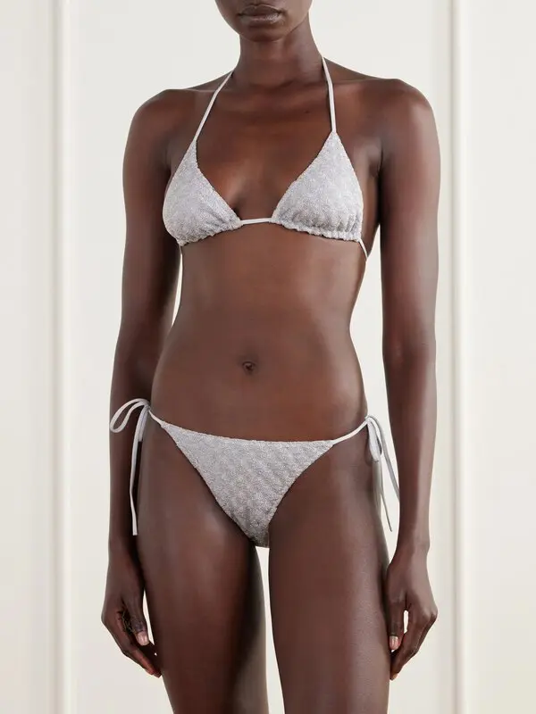Missoni Mare Crochet-knit Triangle Bikini
