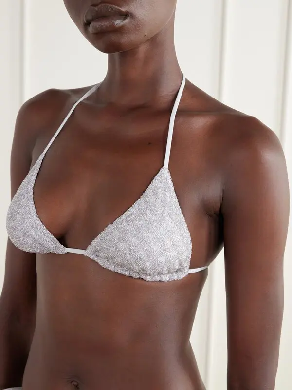 Missoni Mare Crochet-knit Triangle Bikini