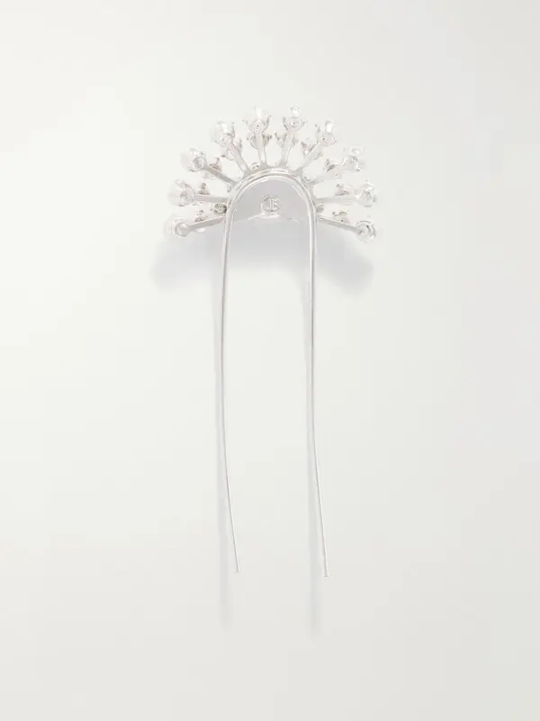 JENNIFER BEHR Sofia Crystal-embellished -tone Hairpin