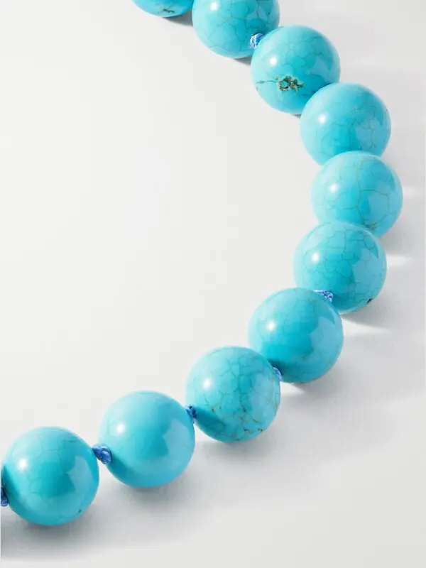 JENNIFER BEHR Louisa Gold-plated Turquoise Necklace