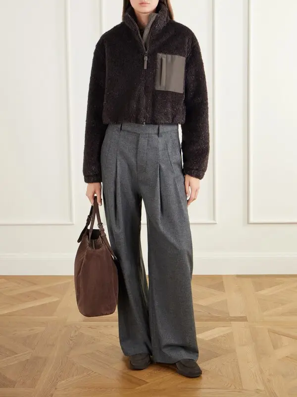 Brunello Cucinelli Wool-blend Polo Shirt