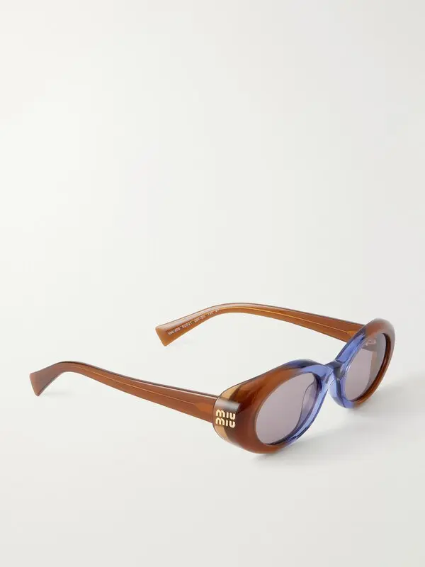 Miu Miu Round-frame Acetate Sunglasses
