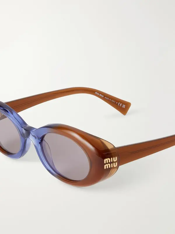 Miu Miu Round-frame Acetate Sunglasses