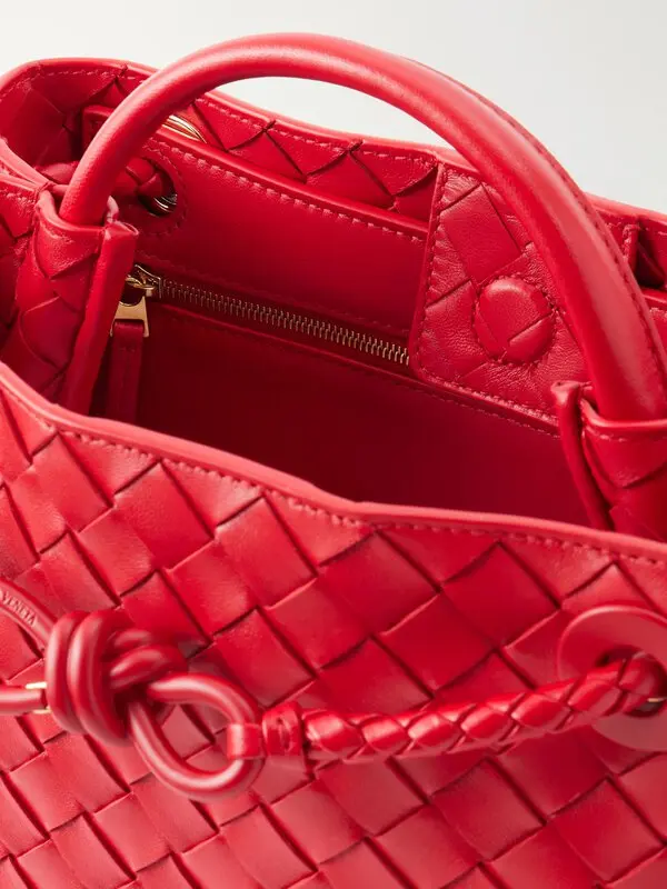 Bottega Veneta Andiamo Intrecciato Leather Shoulder Bag