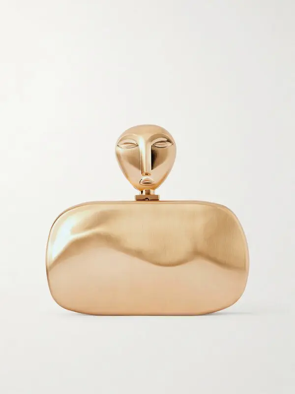 Cult Gaia Eve -tone Aluminum Clutch