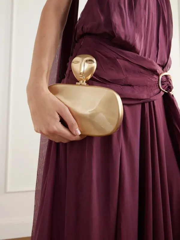 Cult Gaia Eve -tone Aluminum Clutch
