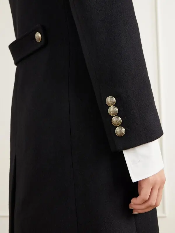 NILI LOTAN Stetson Felted Virgin Wool Coat