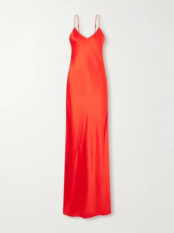 NILI LOTAN Cami Silk-satin Gown