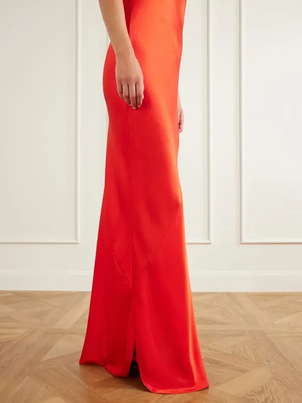 NILI LOTAN Cami Silk-satin Gown