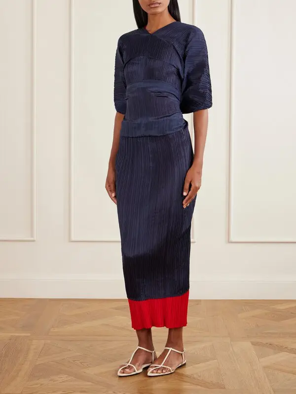 Issey Miyake Madame-t Plissé Blouse