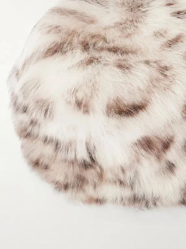 GIGI BURRIS MILLINERY Sylvie Leopard-print Shearling Pillbox Hat