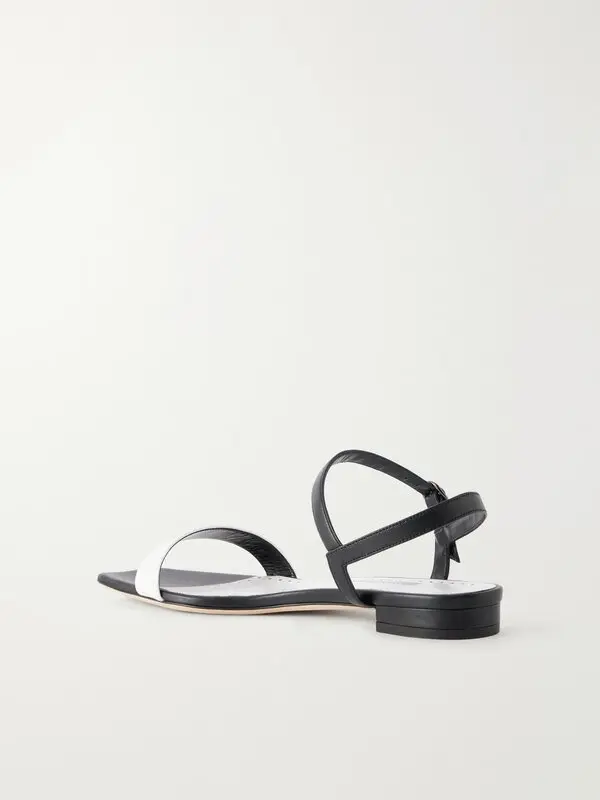 Manolo Blahnik Mabe 10 Leather Sandals