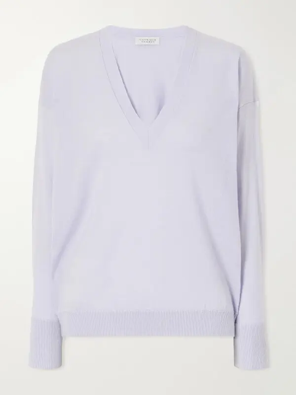 Gabriela Hearst Linna Cashmere And Wool-blend Sweater