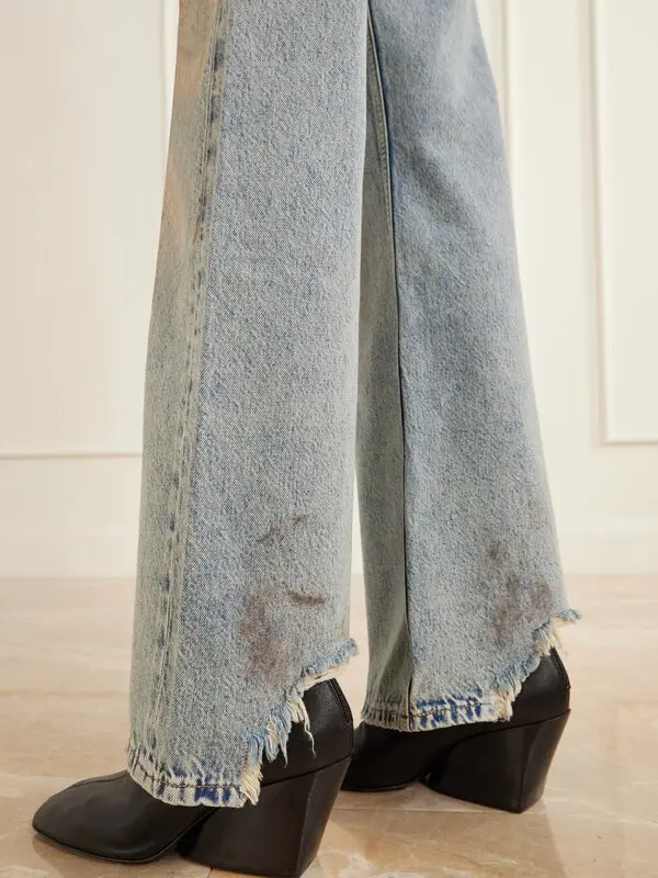 Our Legacy Rover Cut Distressed Mid-rise Bootcut Jeans