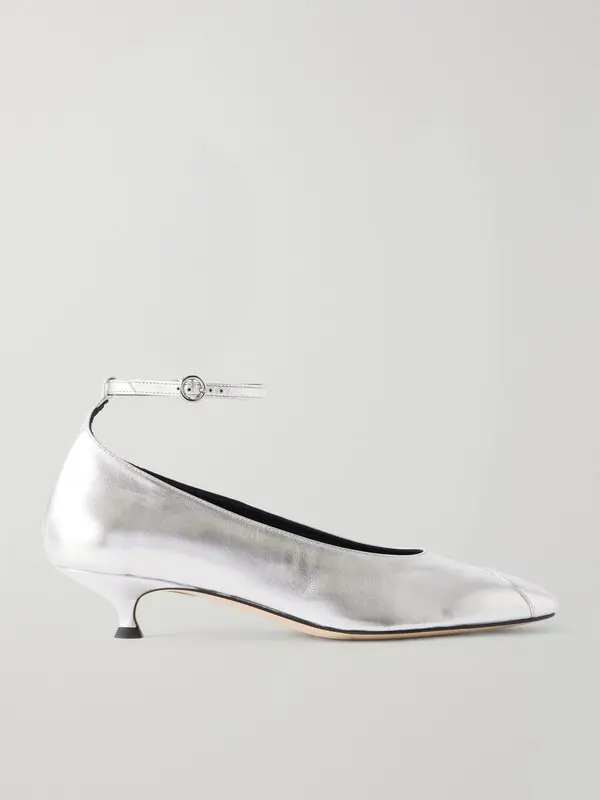 AeydĒ Priya 35 Metallic-leather Pumps