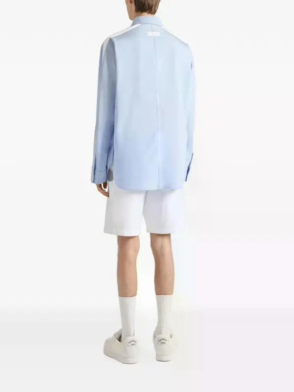 Givenchy Couture Seam Overshirt In Poplin With Gros Grain Detail