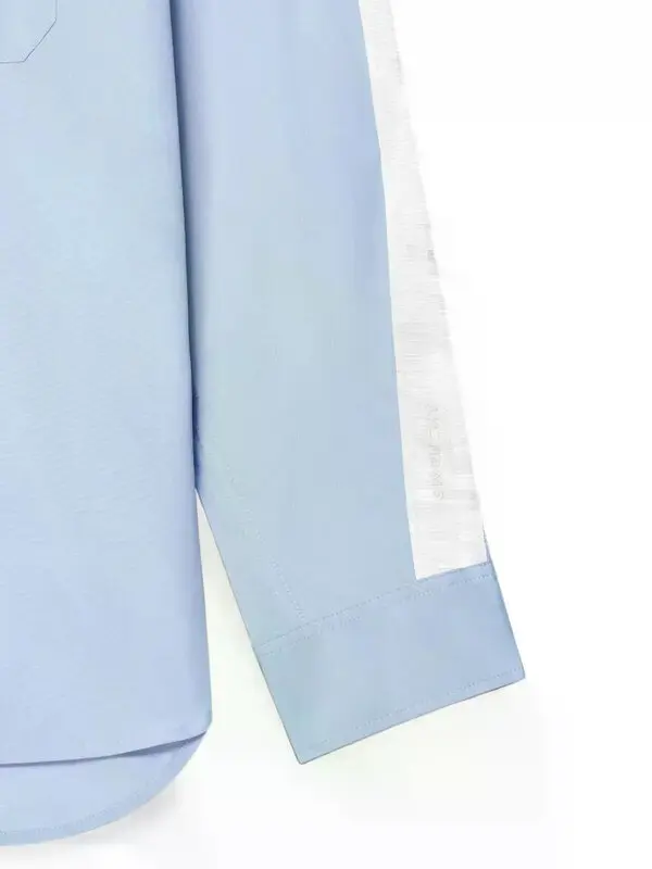 Givenchy Couture Seam Overshirt In Poplin With Gros Grain Detail