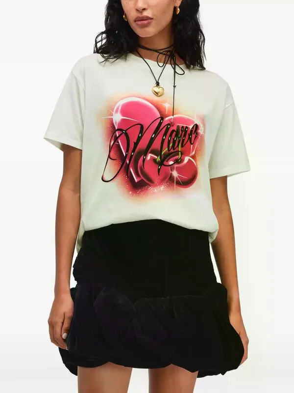 Marc Jacobs Airbrush Heart Oversized Tee