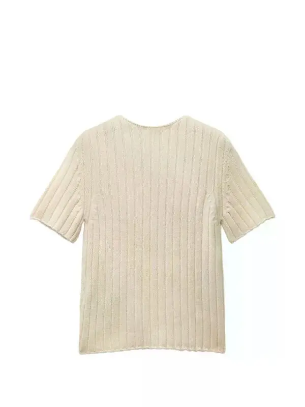 Versace Ribbed-knit T-shirt
