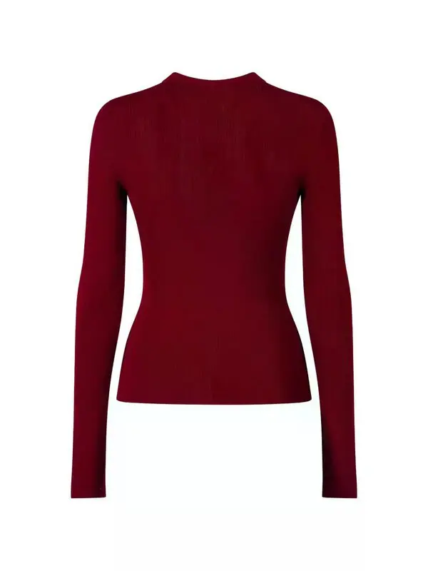 Balenciaga Ribbed-knit Logo-print Sweater