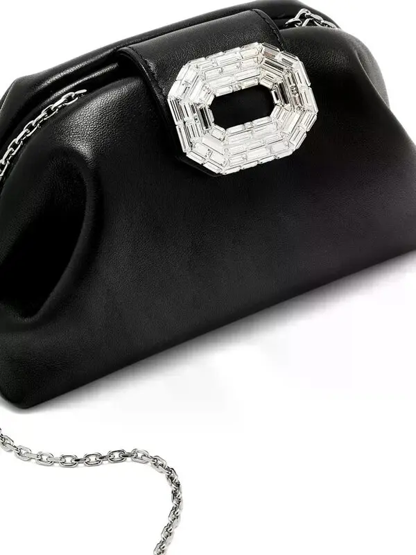Amina Muaddi Camelia Clutch Nappa