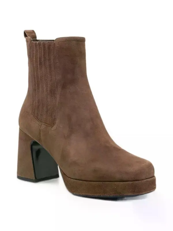 BRUNO PREMI Suede Platform Ankle Boots