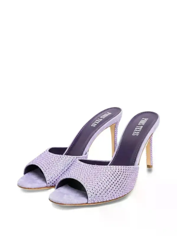 Paris Texas Holly Crystal-embellished Mules
