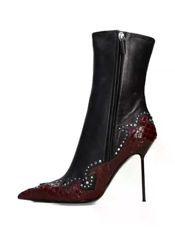 Paris Texas Lidia Queen Of Hearts Leather Boots