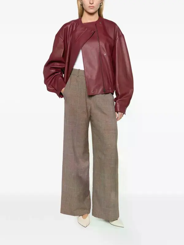 THE FRANKIE SHOP Brickell Trousers Glen Plaid