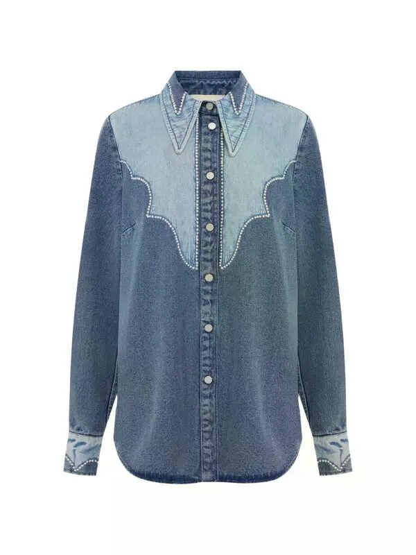 ALEMAIS Jesse Denim Appliqué Shirt