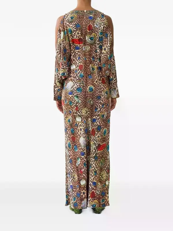 Camilla Nazar Nirvana Leopard-print Maxi Dress