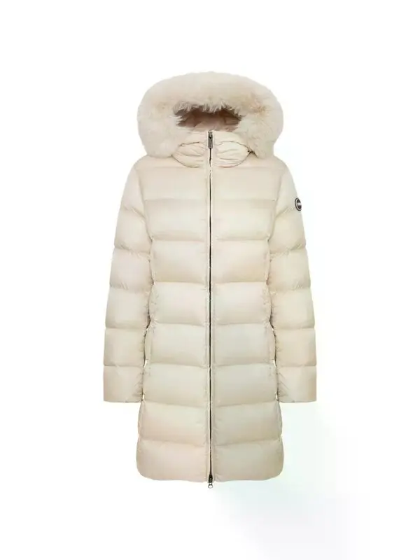 COLMAR Faux-fur Trim Long Padded Jacket