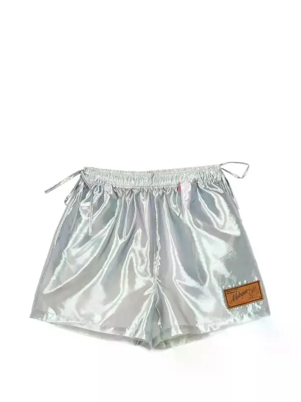 MOTOGUO Metallic Shorts - Silver
