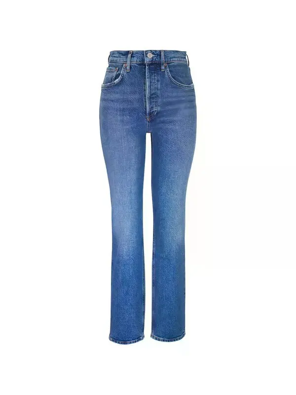 AGOLDE Lana Divert Straight-leg Jeans - Blue