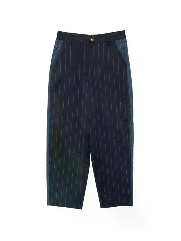 Liu Jo Panelled-design Pinstripe-pattern Balloon Trousers