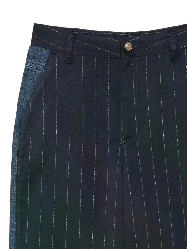 Liu Jo Panelled-design Pinstripe-pattern Balloon Trousers