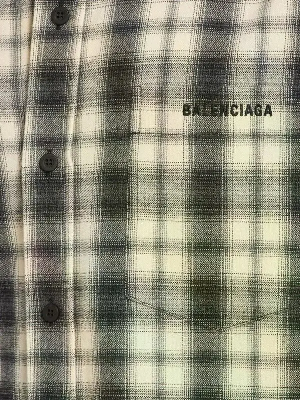 Balenciaga Regular Fit Shirt In White/black
