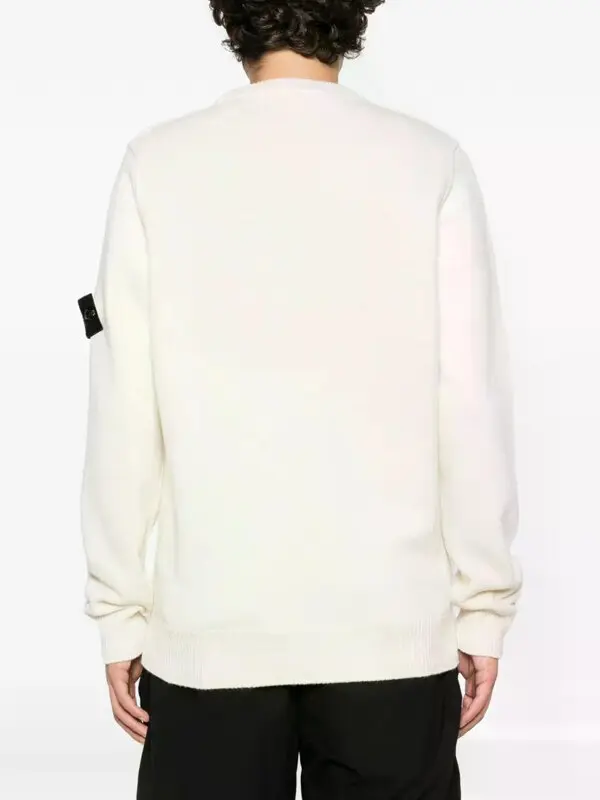 Stone Island Knitted Logo Patch Sweater
