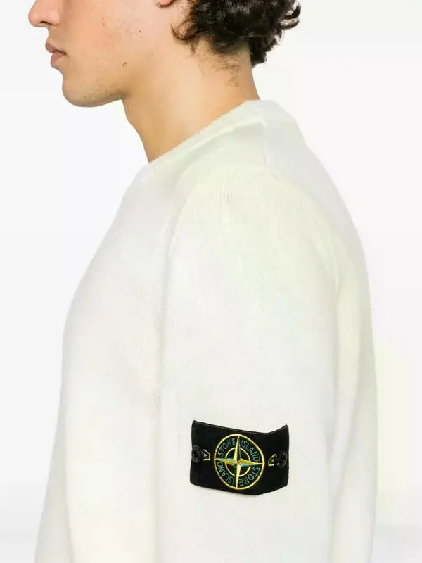 Stone Island Knitted Logo Patch Sweater