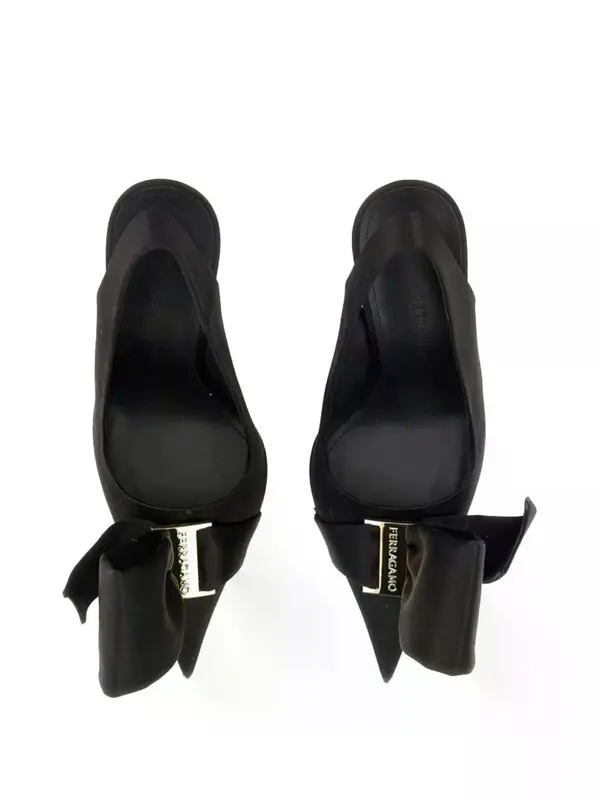 FERRAGAMO Asymmetrical-bow Heeled Pumps