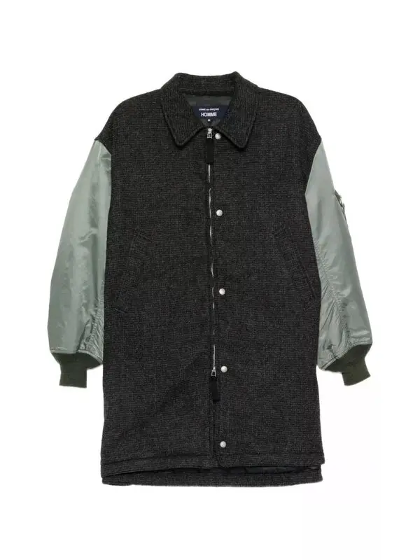 Comme Des Garçons Wool-herringbone Fulledx Twill Coat