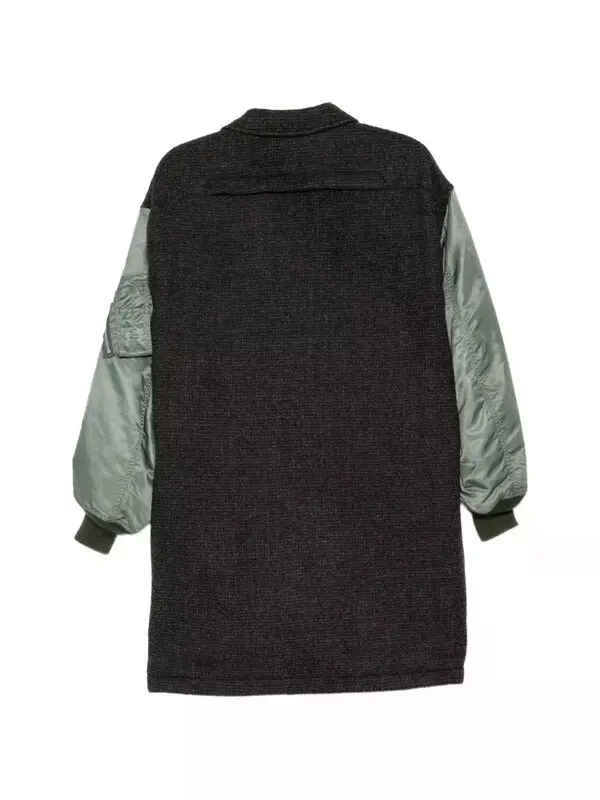 Comme Des Garçons Wool-herringbone Fulledx Twill Coat