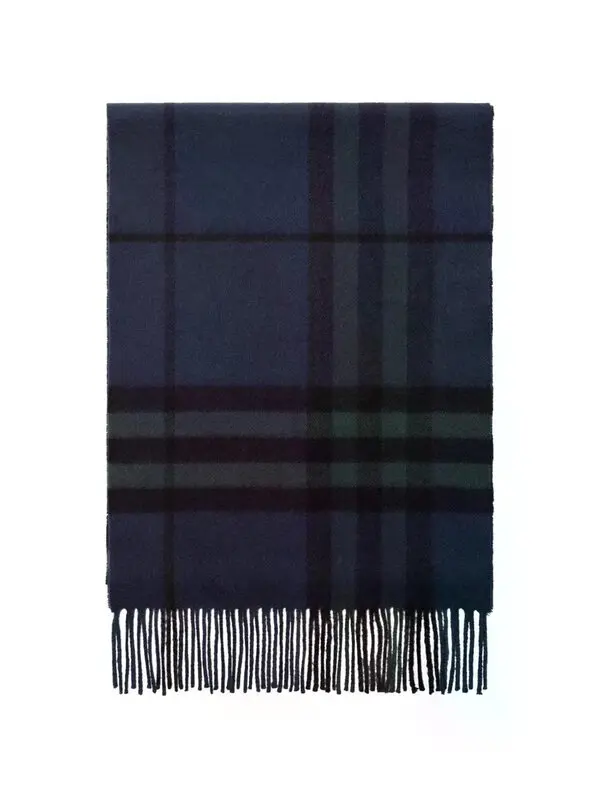 Burberry Check Cashmere Scarf - Midnight