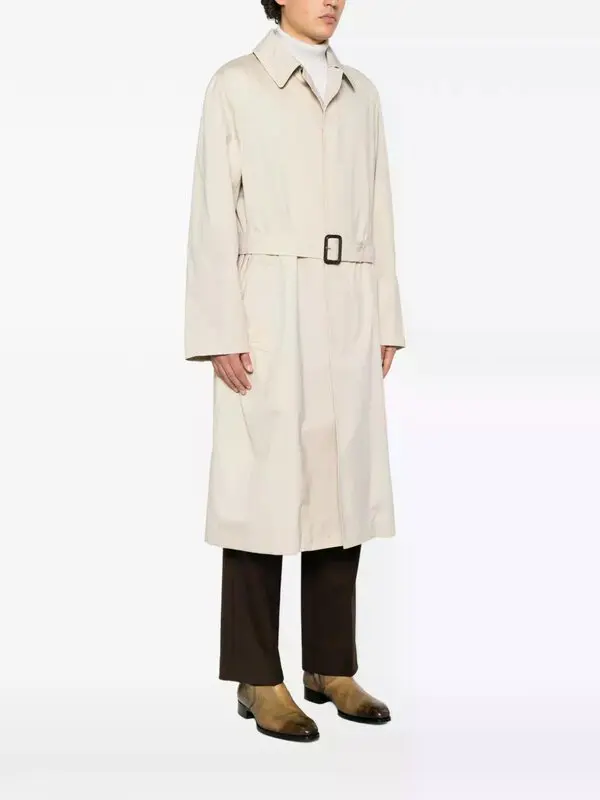 TOM FORD Leather-trimmed Belted Trench Coat